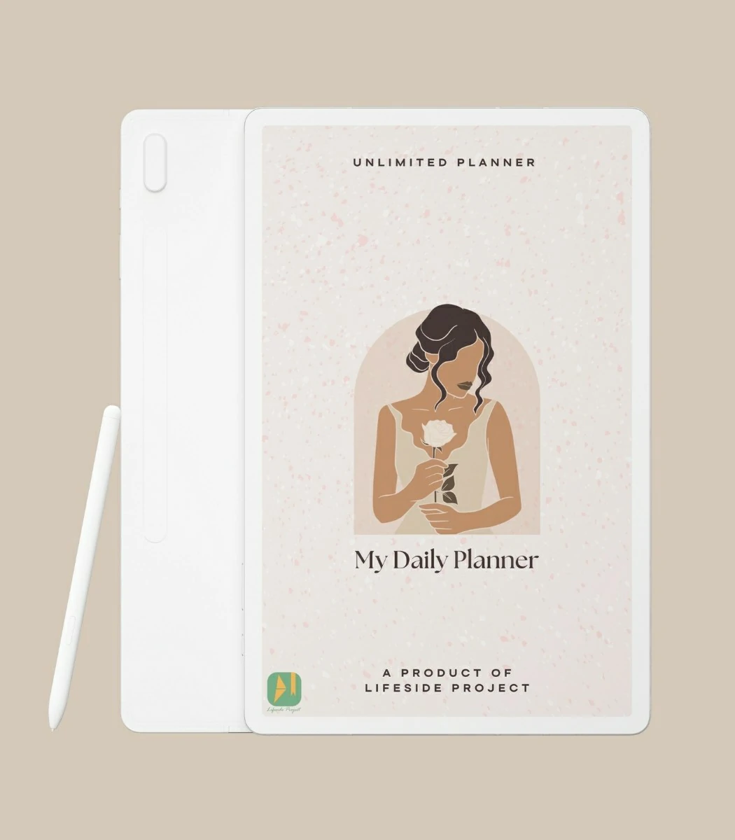 White Rose Series: Minimalist Digital Daily Planner for Samsung Galaxy ...